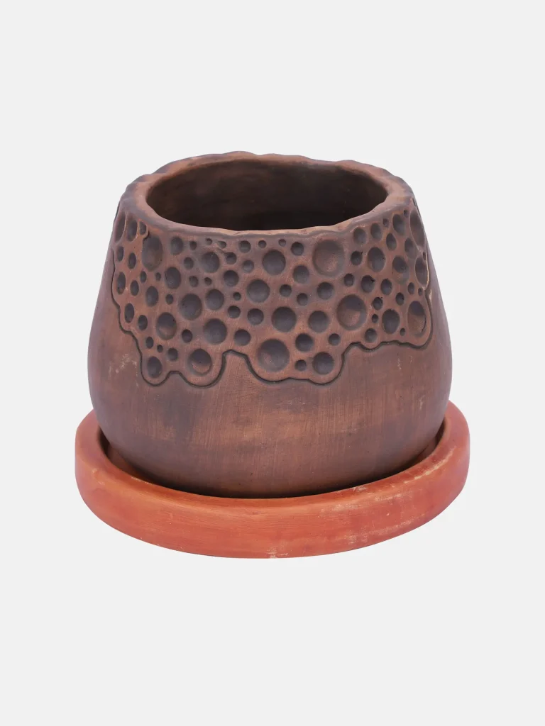 Handmade Clay Indoor Post with Lid - Ayaz Manufacturer & Exporter